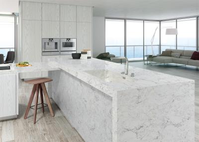China Non Slip Quartz Table Top Glass Vanity Top Porcelain Vanity UV Cutting for sale