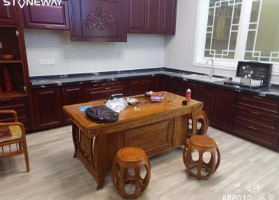 중국 부엌 싱크대에 의하여 갈리는 까만 석영 열저항 닦은 표면 판매용