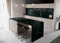 China High Density Artificial White Quartz Stone Kitchen Worktops 93% Quartz Content 6-30mm Thickness for sale