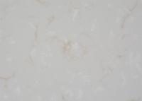 China Non-Slip Solid White Quartz Countertops & Flooring Slabs - 6-30mm Thickness, 2.45g/cm³ Density for sale