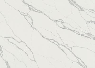 China Polished Surface White Quartz Stone Artificial Quartz Stone Counter Top for sale