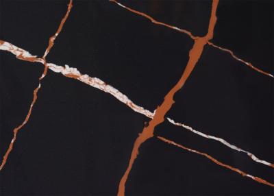 Kitchen Countertop Calacatta Quartz Stone Chemical Resistant 6.5 Mohz Hardness