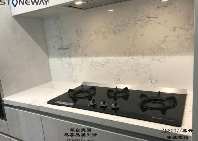 中国 高い粘着性の水晶壁パネルの台所カウンタートップ材料の水晶6.5 Mohz 販売のため