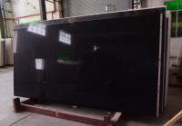 China Pure Black Engineered Quartz Stone 10mm Thickness for Kitchen Countertops for sale