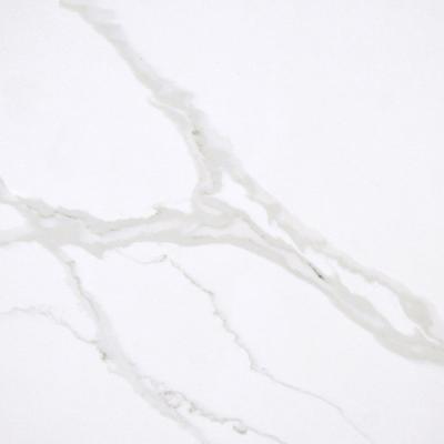 중국 부엌 싱크대를 가진 백색 눈송이 본 Calacatta 석영 돌 판매용