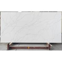 China White Snowflake Calacatta Quartz Countertop Solid Surface 12mm 20mm Kitchen Slab for sale