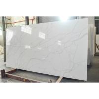 China White Snowflake Calacatta Quartz Countertop Solid Surface 12mm 20mm Kitchen Slab for sale