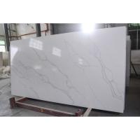 China White Snowflake Calacatta Quartz Stone Solid Surface 6-30mm Thickness for Kitchen Countertop for sale