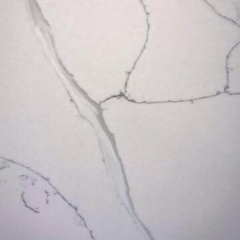 中国 3200×1800×18MM白いCalacattaの水晶石によって革を張られる処置 販売のため