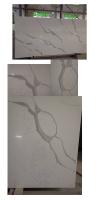 China White Nebulous Calacatta Quartz Stone Slab 3200x1600mm for Kitchen Countertop for sale