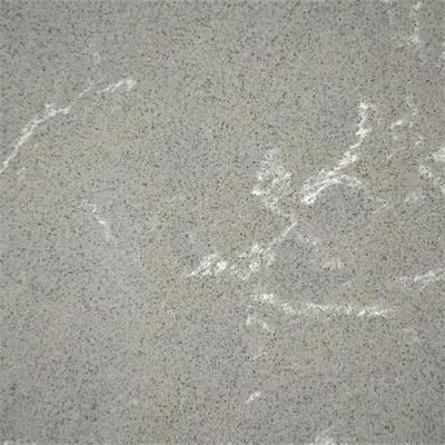 China Besnoeiing aan het Kwartstegel van Grootte Wasbare Zilveren Grey Carrara Quartz Stone With Te koop