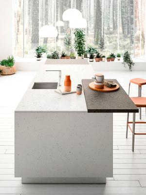 China Hardness 6.5Mohs Artificial Quartz Slab Countertops Carrara 3000*1400*15mm for sale