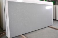 China Polished Grey Artificial Quartz Countertop Sheet 20mm Thickness for Kitchen for sale