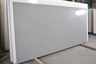 Cina Spessore artificiale di superficie lucidato di Grey Quartz Countertops Sheet 6-30MM in vendita