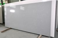 China Polished Grey Artificial Quartz Countertop Sheet 20mm Thickness for Kitchen for sale