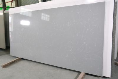Cina Spessore artificiale di superficie lucidato di Grey Quartz Countertops Sheet 6-30MM in vendita