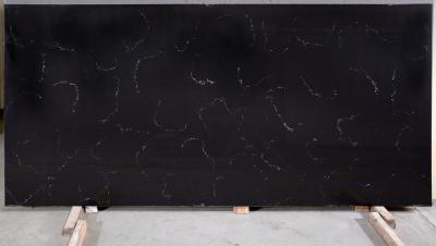 China A decoração da casa projetou a cor preta da folha artificial da pedra de quartzo de Cararra à venda