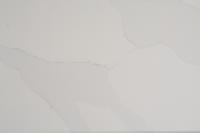 China White Calacatta Quartz Kitchen Countertop 6.5 Mohs Hardness 3000x1600mm Solid Surface Slab for sale