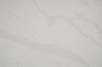 China White Calacatta Quartz Kitchen Countertop 6.5 Mohs Hardness 3000x1600mm Solid Surface Slab for sale