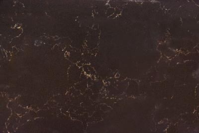 China Colore artificiale di superficie solido del nero della pietra del quarzo del controsoffitto della cucina for sale