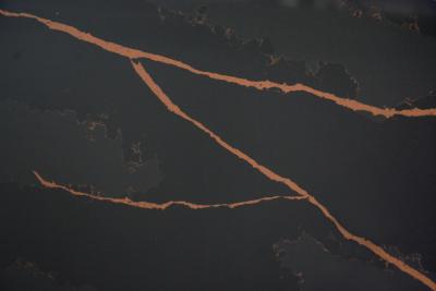 중국 부엌 디자인 벽을 위한 방열 Calacatta 까만 석영 돌 정상 판매용