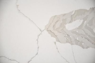 China Des weißen Stärke-Küche Countertops Calacatta Quarz-Stein-feste Oberflächen-25mm zu verkaufen