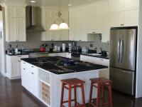 China Black Calacata Artificial Quartz Kitchen Countertop 6.5 Mohs Hardness in 3000×1400mm Size for sale