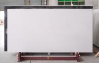 China Super White Artificial Quartz Stone 3200x1800mm for Window Sill Countertop for sale
