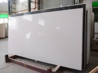 China Super White Artificial Quartz Stone 3200x1800mm for Window Sill Countertop for sale