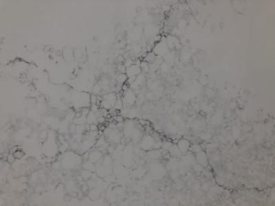 China Indoor Polished6.5Mohs Artificial Calacata Quartz Slab 3200*1800*20mm for sale