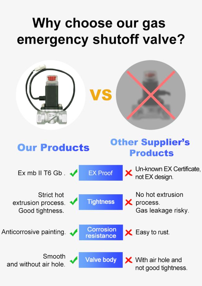 Home use gas safety device lpg shut off solenoid valve with factory ...