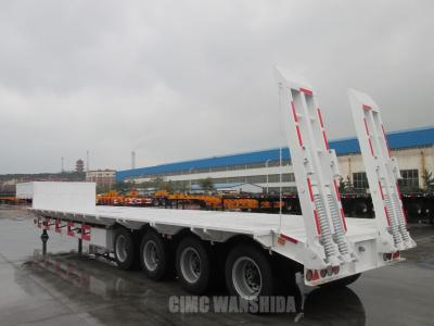 China 120 ton payload lowbed semi trailers 4 axle low bed trailer | CIMC TRAILER for sale