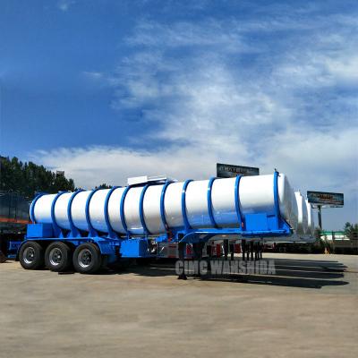 China 19m3 Tri-axle 98% chemical transport tanker trailer acid tanker trailer sulfuric acid tanker trailer for sale