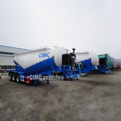 China Powder trailer bulk powder material tanker bulk lime powder tanker semi trailer  | CIMC TRAILERS for sale