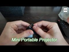 180 rotating mini portable projector 5g wifi bt 5.0 auto keystone type c power
