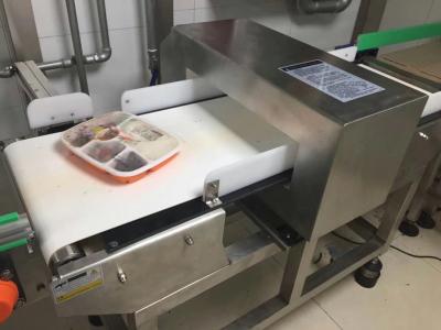 China Detector de metales español , detector de metales inclinado para conectar 2 líneas de producción for sale