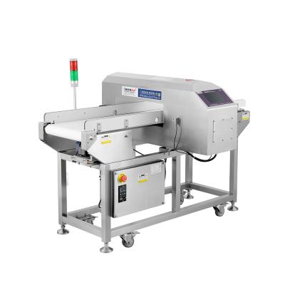 China Industry Process Line Fe Non Ferrous Metal Detector Conveyor Belt Speed Variable Food Metal Detector for sale