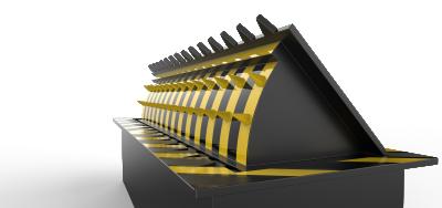 China 3.75KW Hydraulic Lift Road Blocker System Shallow Mount IP68 Waterproof for sale
