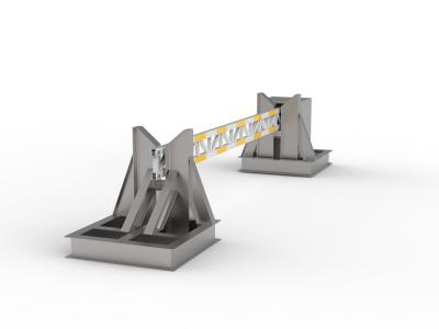 China PAS68 Anti-Collision Barrier Gate with K4 Impact Resistance, Hydraulic Drive, and 6m Barrier Width for High Security for sale