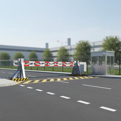 China High Security Rising Arm Barrier with K4 Impact Resistance Hydraulic Drive and ISO 22343-2023 Compliance for sale