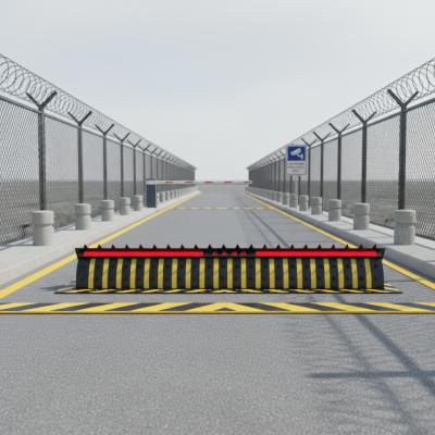 China PLC Controlled Road Blocker System with 220 Ton Capacity and Electro-Hydraulic Drive for Secure Vehicle Access Control for sale