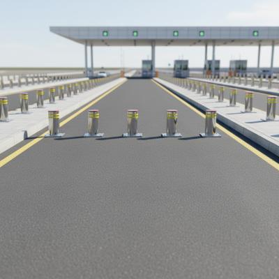 China Robust Automatic Rising Bollards Suitable for High Traffic Areas Requiring Automated Vehicle Access Control and Safety for sale