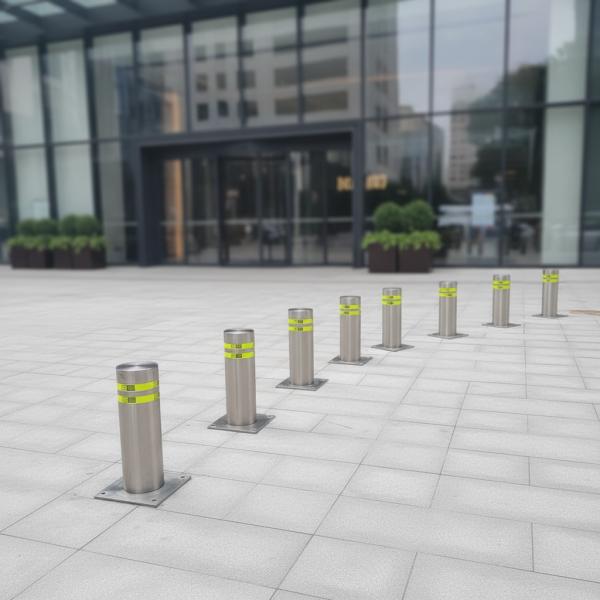 Quality 220V Electric Driveway Bollards with 219mm Diameter and IP68 Waterproof for Secure Vehicle Access Control for sale
