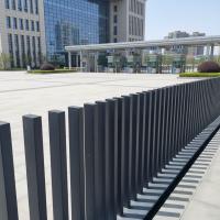 China Automatic Rising Bollard Fence Gate 1200mm Lift Height 220V Hydraulic Security Barrier for sale
