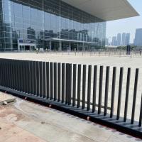 China Automatic Rising Bollard Fence Gate 1200mm Lift Height 220V Hydraulic Security Barrier for sale