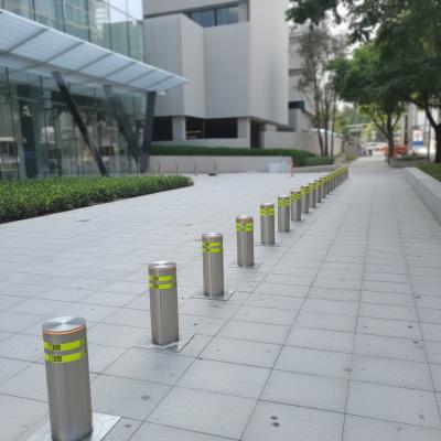 China 219mm Body Diameter Automatic Rising Bollards Featuring 600mm Standard Height and 3 Million Times Life Span for Traffic Management for sale
