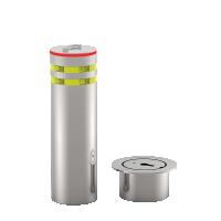 Quality 219mm Stainless stell fixed removable manual lift bollard for road traffic for sale