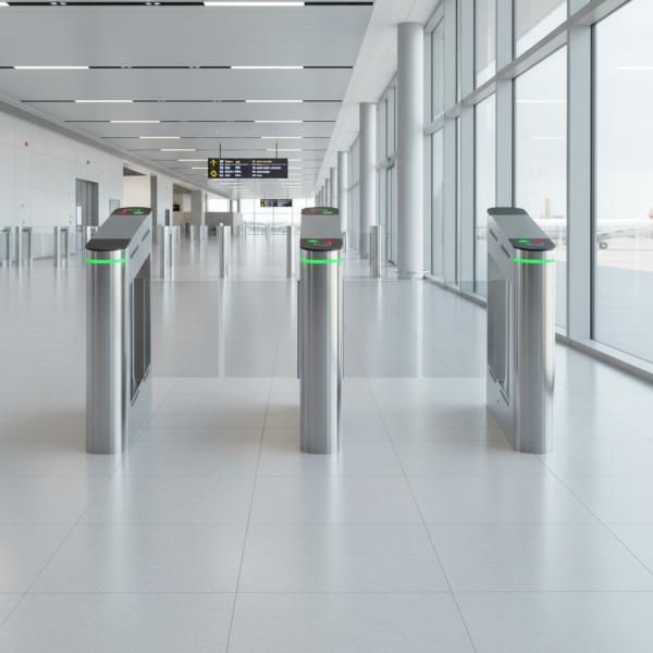 Quality 304 Stainless Steel Swing Turnstile with 220V Power and 40W Energy Efficiency for Secure Access Control for sale