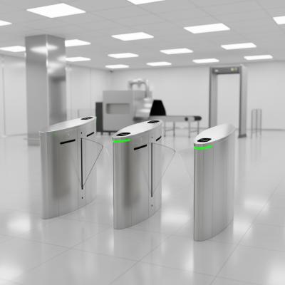 China Security Turnstile Gate compatible with multiple access control devices allowing flexible security system configurations for sale
