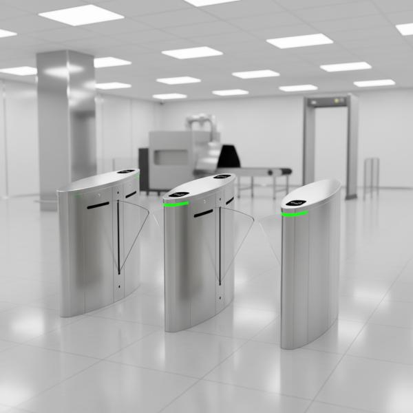 Quality Security Turnstile Gate offering flexible installation options including floor mounted and wall integrated configurations for sale